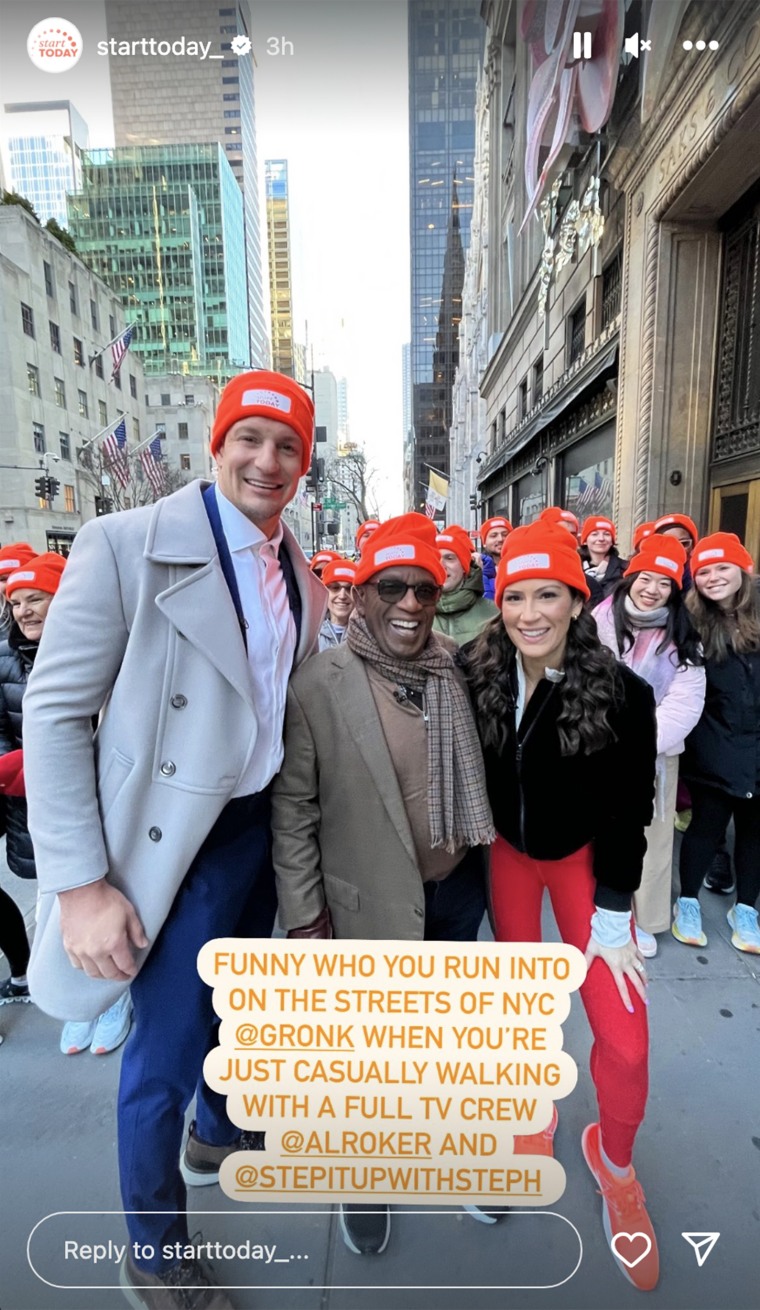 NFL's Rob Gronkowski Tackles Al Roker on the TODAY Plaza