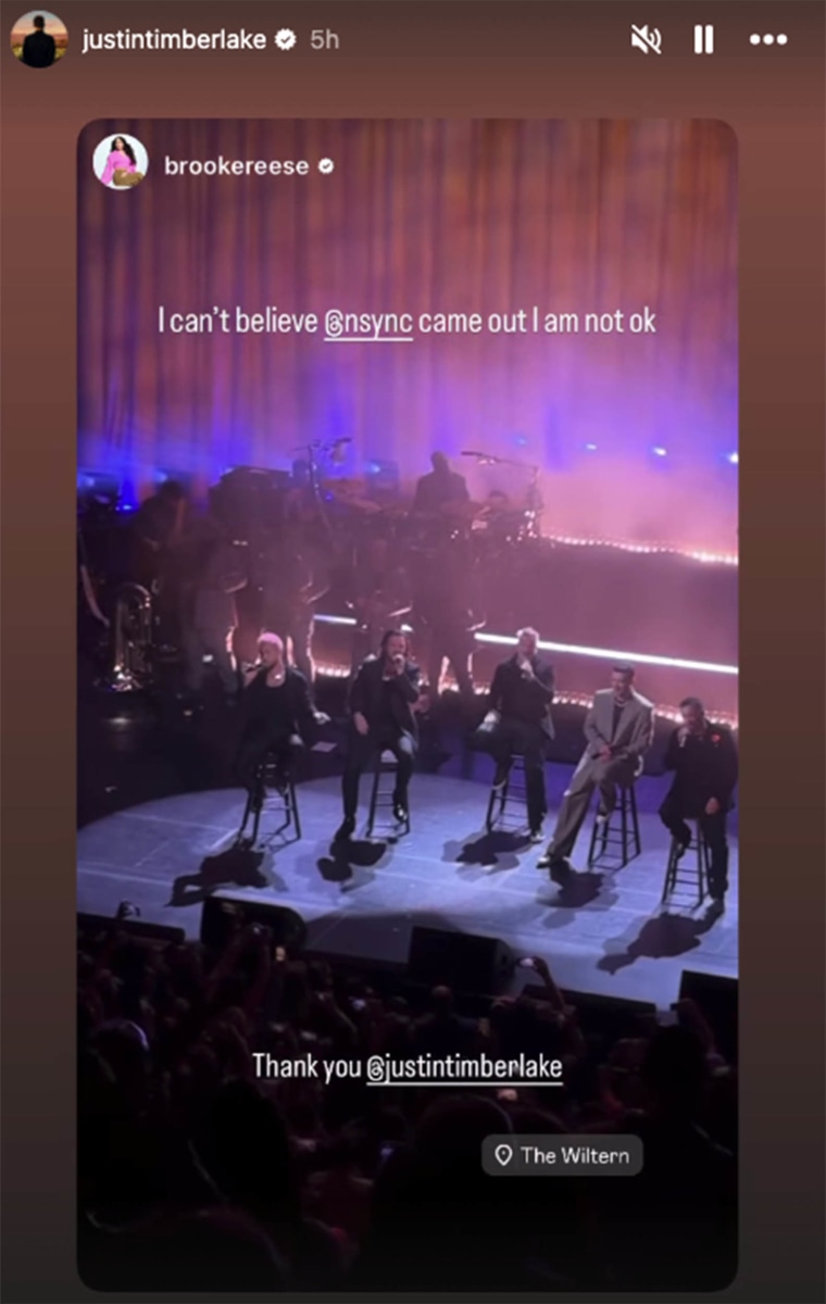 'N Sync Reunites at Justin Timberlake's Show in Los Angeles