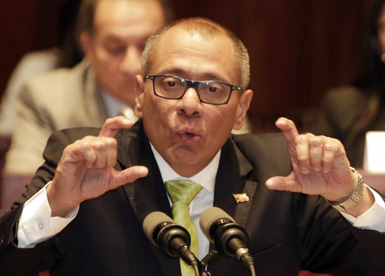 El exvicepresidente ecuatoriano Jorge Glas está "estable" tras ser ...