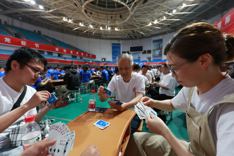 In China, poker is out, while 'throwing eggs' is in