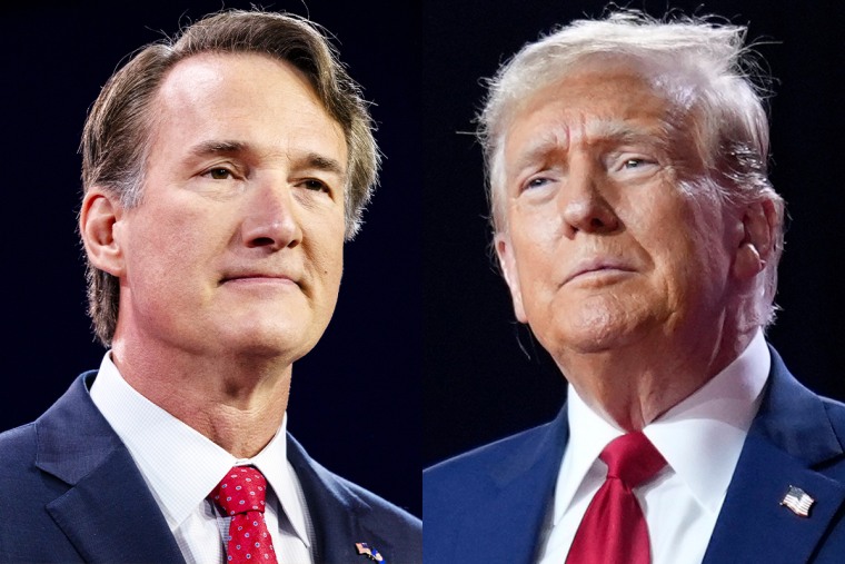 Trump builds ties with Gov. Glenn Youngkin in push to flip Virginia