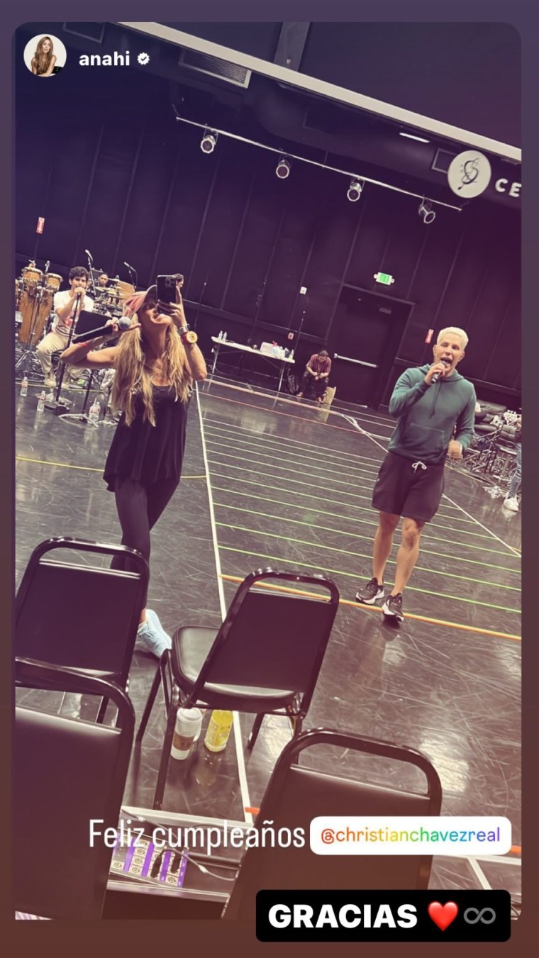 Anahí felicitó a Christian Chávez por su cumpleaños número 41