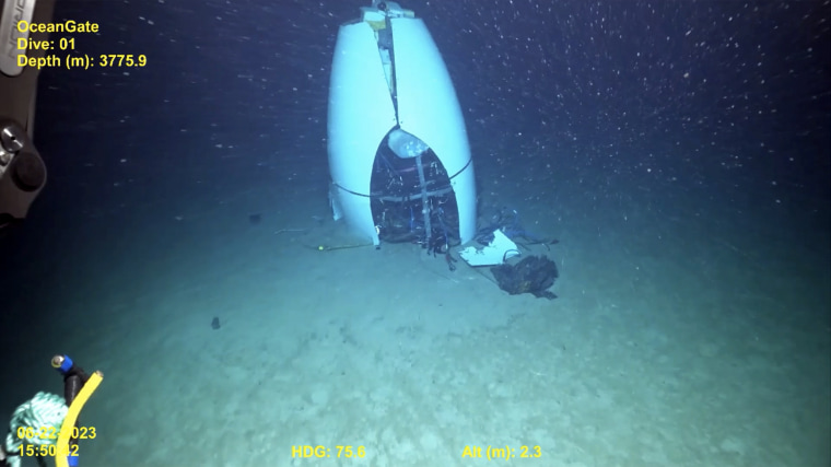 New Footage Shows Titan Submersible Cone on Ocean Floor Near Titanic