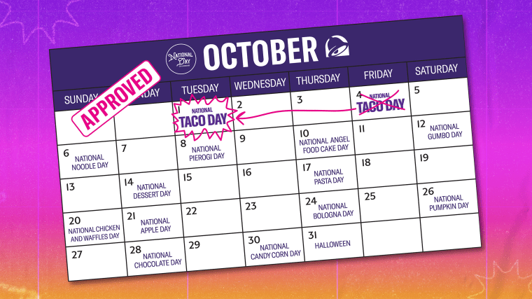 Taco Bell Moves National Taco Day to First Tuesday in October
