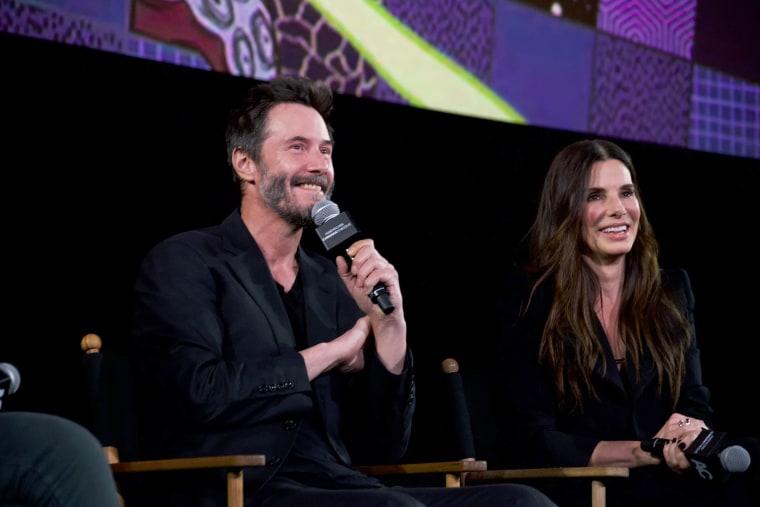 Sandra Bullock And Keanu Reeves Reunite For 'Speed' Anniversary Screening