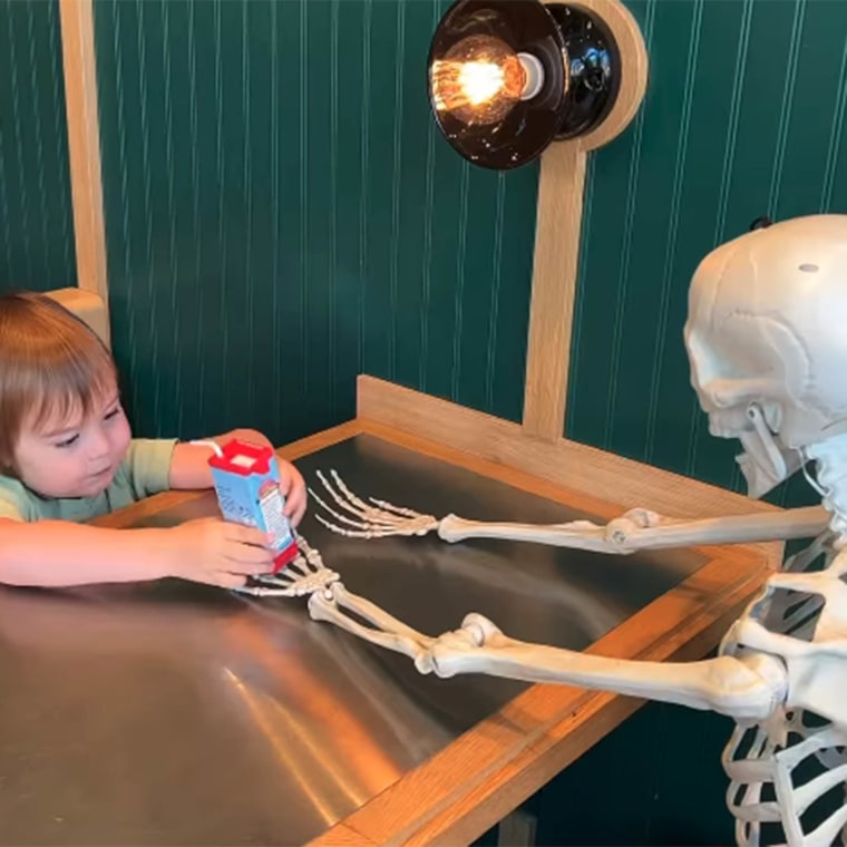 4-Year-Old Boy Is Best Friends With a Plastic Skeleton