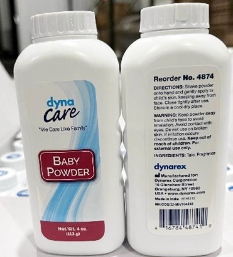 Dynacare Baby Powder Recalled Due To Potential Asbestos Contamination