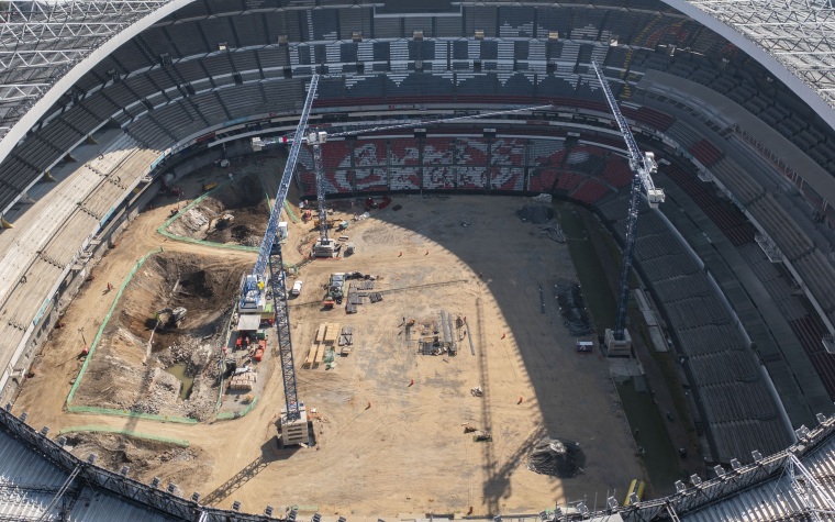 Así van las remodelaciones del Estadio Azteca para la Copa Mundial de ...