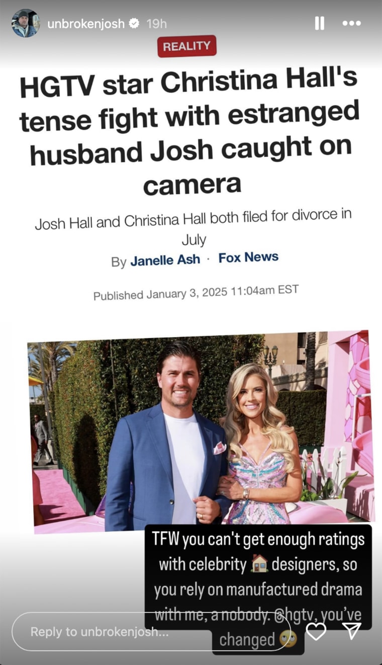 Christina Hall Slams Ex Josh Hall for Calling Tense HGTV Moment Fake ...