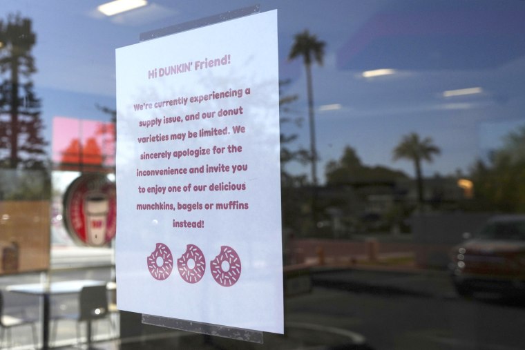 Dunkin’ Doughnut Shortage Reported in Stores Across US