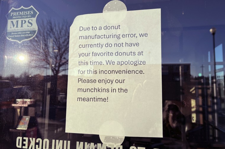 Dunkin’ Doughnut Shortage Reported in Stores Across US