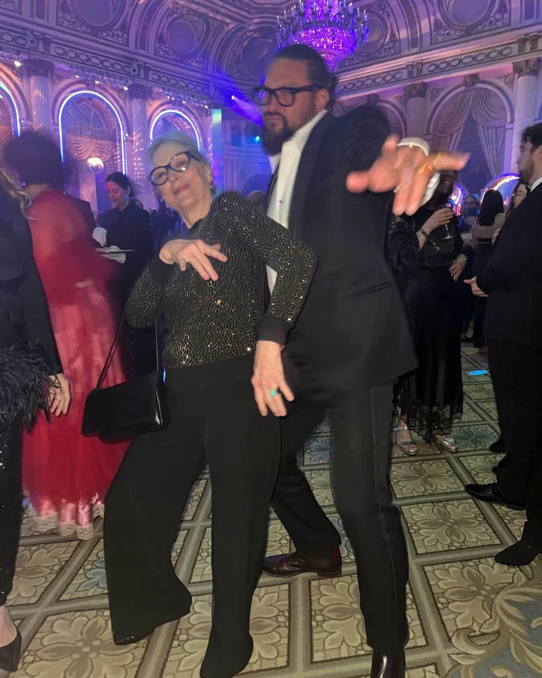 Meryl Streep Dances With Jason Momoa After ‘SNL50’ In Epic Photo