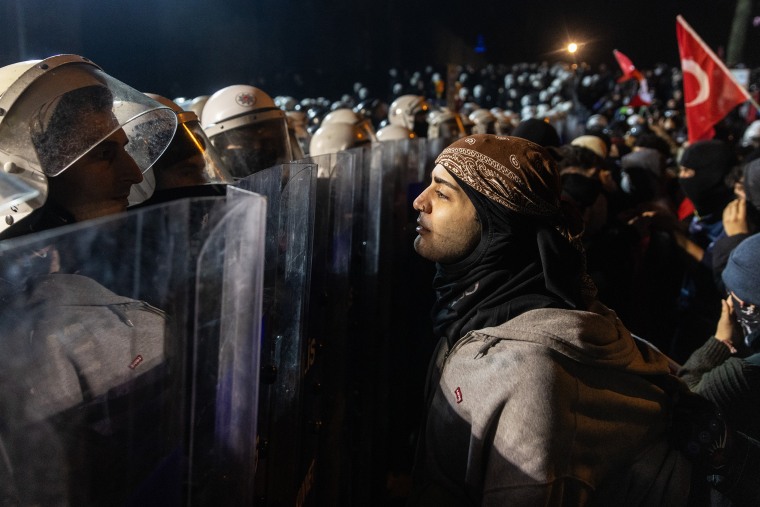 Huge pro-democracy protests grip Turkey after Erdogan rival is imprisoned