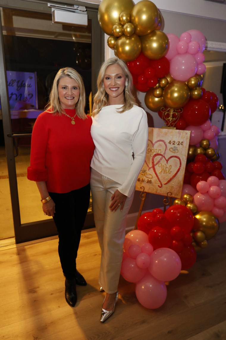 Couple Re-creates Childhood Photo At Their Engagement Party