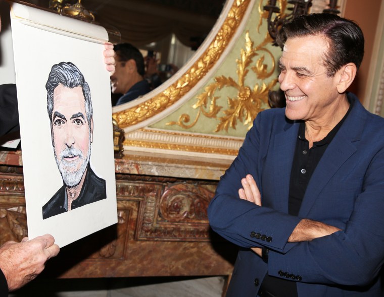 George Clooney Mocks His New Hair Color During Portrait Reveal