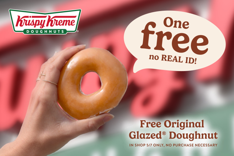Krispy Kreme Is Giving Away Free Doughnuts on May 7 for Real ID Deadline
