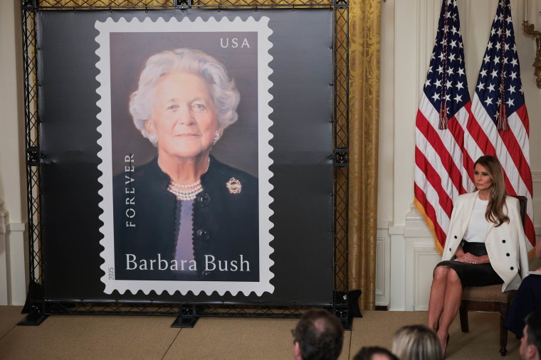 Former First Lady Barbara Bush Honored with Official Stamp