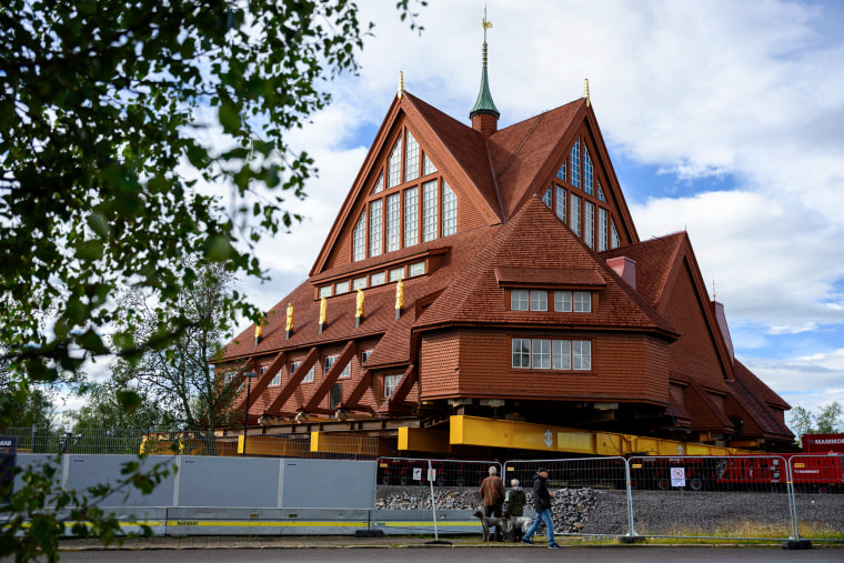 A Swedish church is moving 3 miles down the road, relocating before a ...