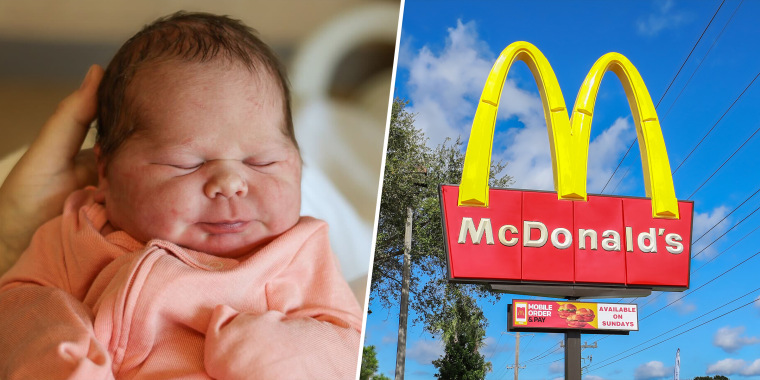What To Know TODAY: Baby Born in McDonald's Parking Lot Gets Fitting ...