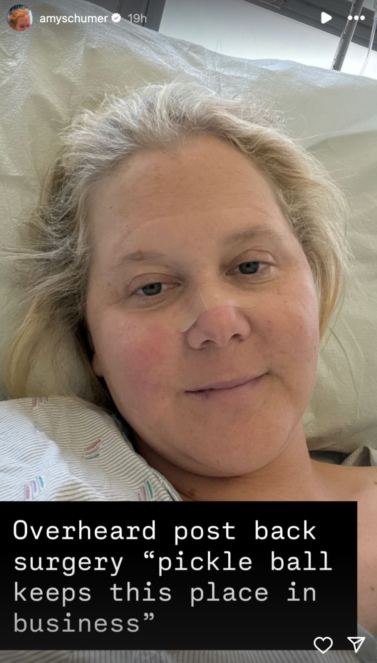 Amy Schumer Shares Pic Of Her Using a Walker After Spinal Surgery