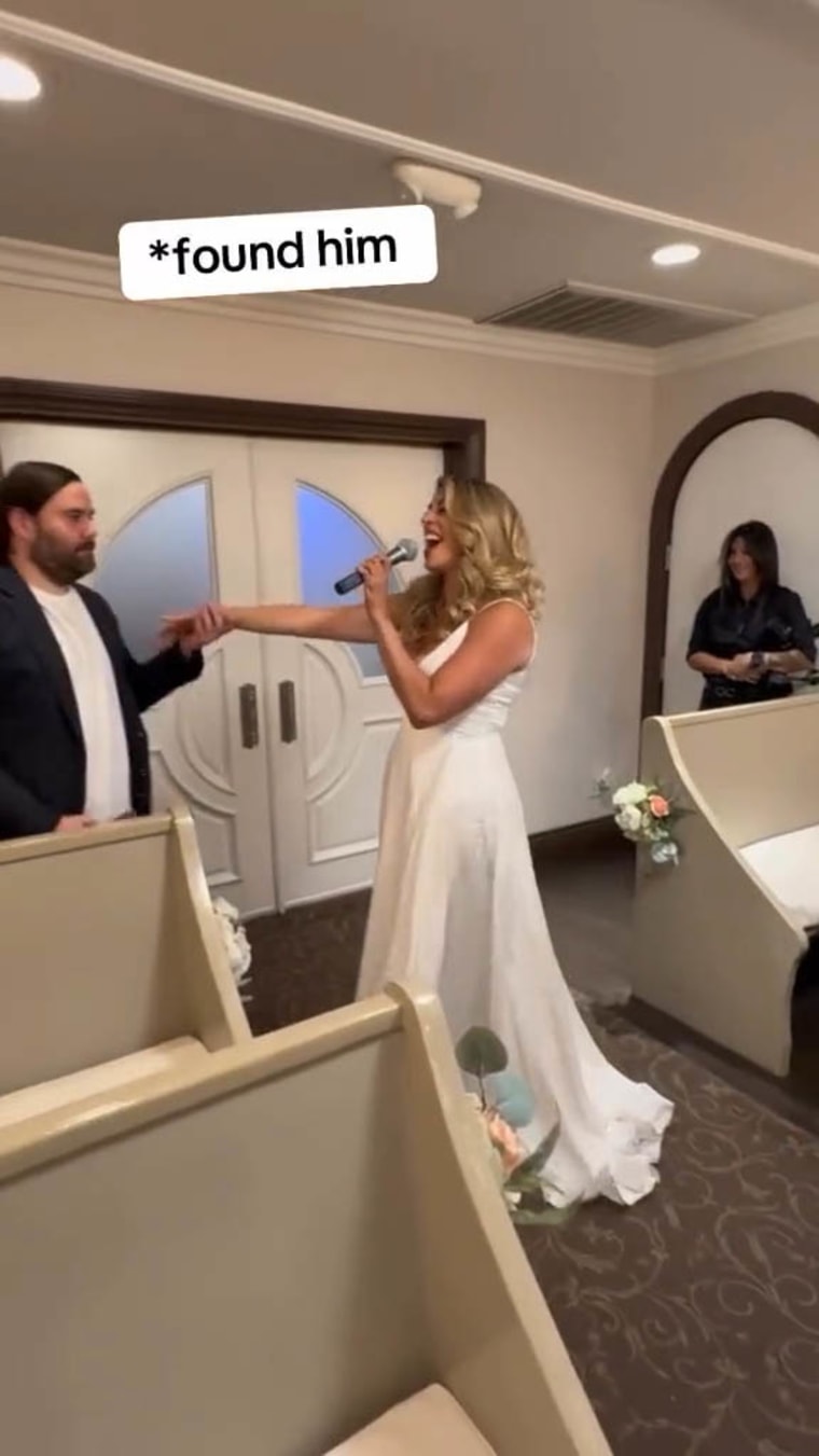 EXCLUSIVE: Groom Responds to Bride's Elvis Serenade at Wedding
