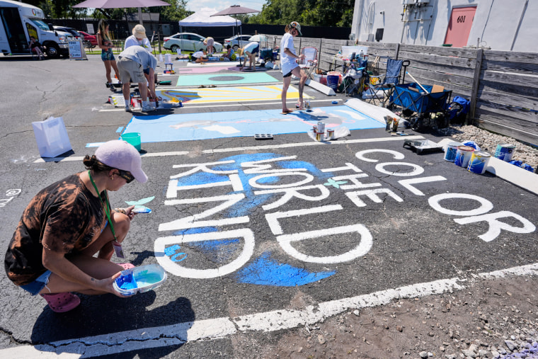 Parking spots used as colorful protest against Florida crackdown on ...