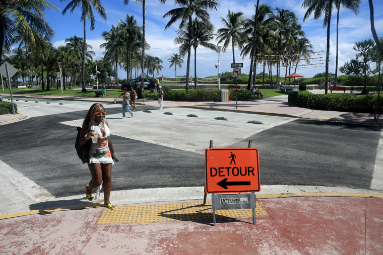 Rainbow crosswalk removed from Miami Beach amid protests