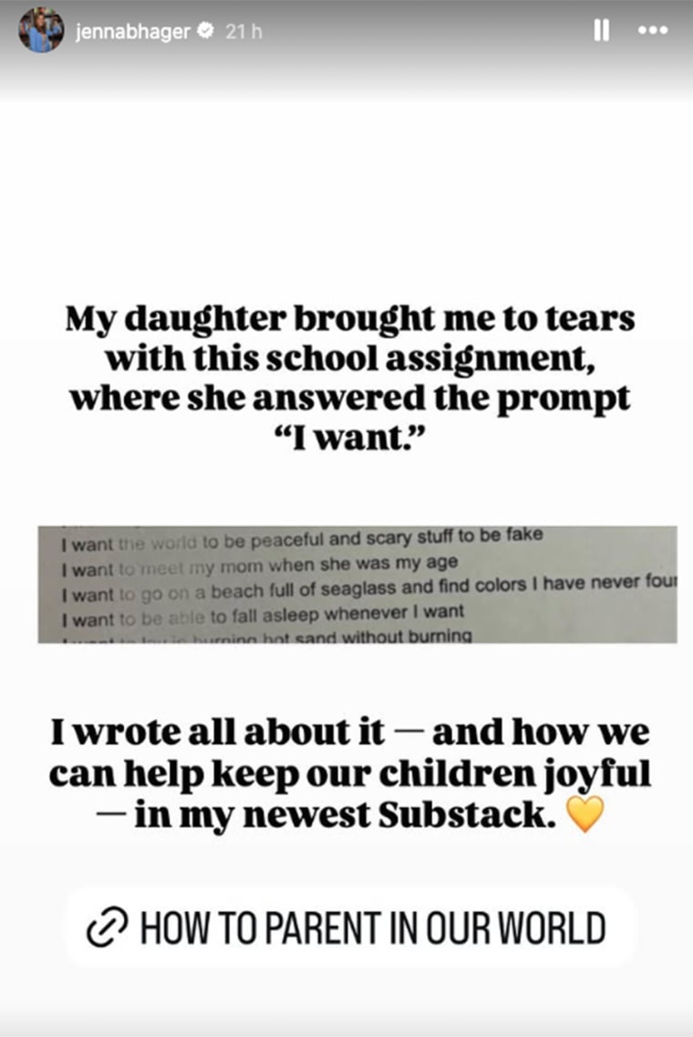 Jenna Bush Hager Was the Subject of Her Daughter Mila's Homework