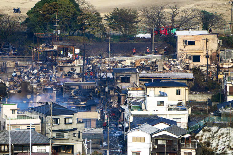 Fire burning in southwestern Japan damages 170 homes and forces evacuations
