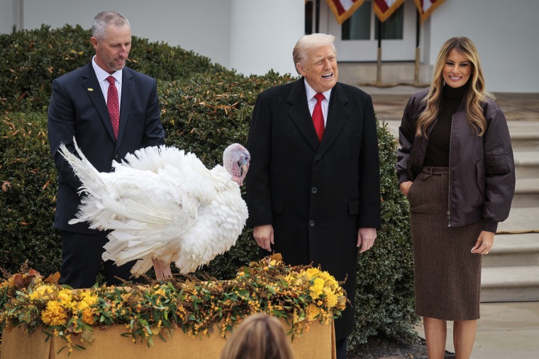 Trump adds Thanksgiving turkeys to his list of second-term pardons