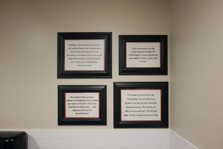 Examining the Signs in the Chicken Salad Chick Bathrooms