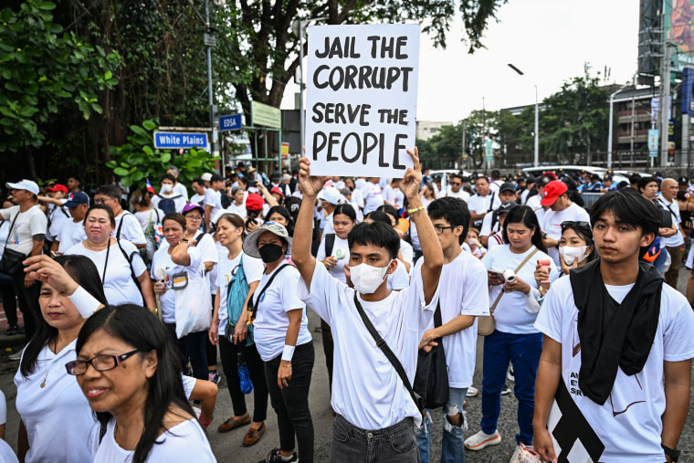 Thousands in Philippines protest corruption and demand return of stolen ...