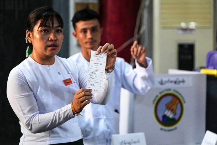Myanmar holds second round of voting in first general election since ...