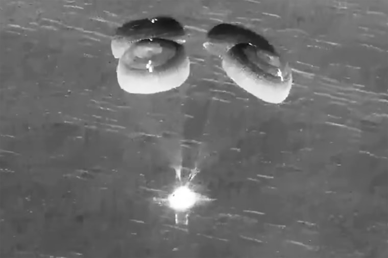 NASA astronauts splash down after leaving space station early due to a ...