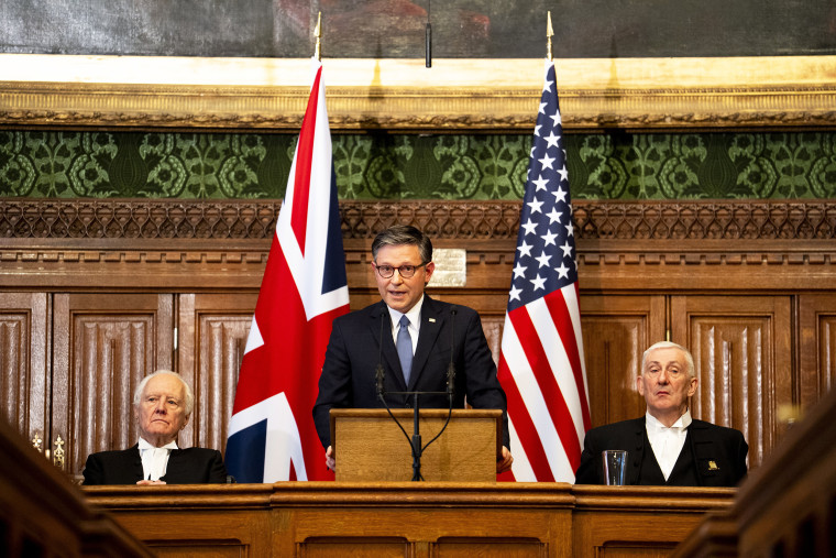 Trump slams Britain's 'stupidity' as Speaker Johnson vows to calm ...