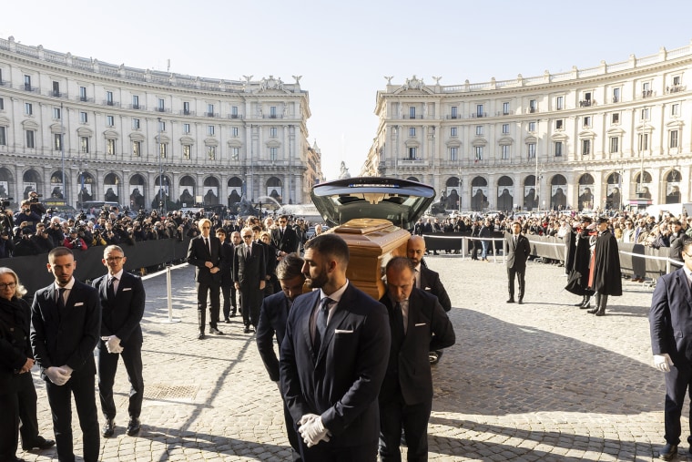 Hollywood and fashion stars attend Rome funeral for legendary designer ...