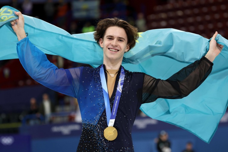 Ilia Malinin Falls During Men's Free Skate, Kazakhstan Wins Gold