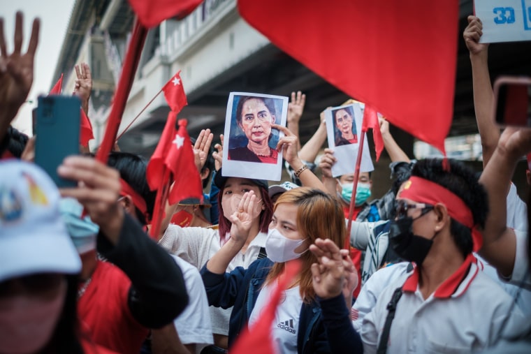 Myanmar's detained former leader Aung San Suu Kyi moved from prison to ...