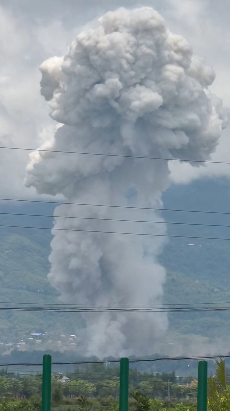 Dozens dead after explosives detonate in Myanmar rebel town