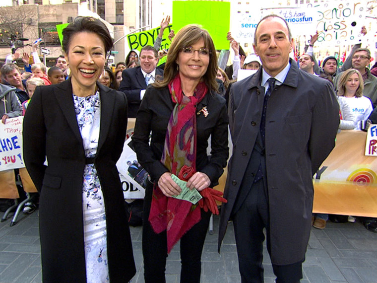 Sarah Palin avoids a style snafu on TODAY