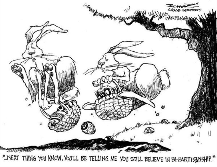 Five Easter cartoons about the 2012 primary