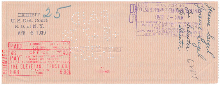 Check that bought Superman rights for $130 sells for $160,000