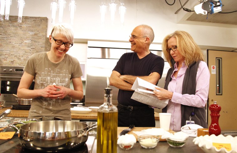 Bittman behind the scenes: See the food wizard at work in TODAY's kitchen