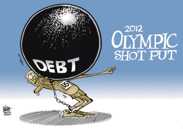 Cartoonists mix the Olympics with politics
