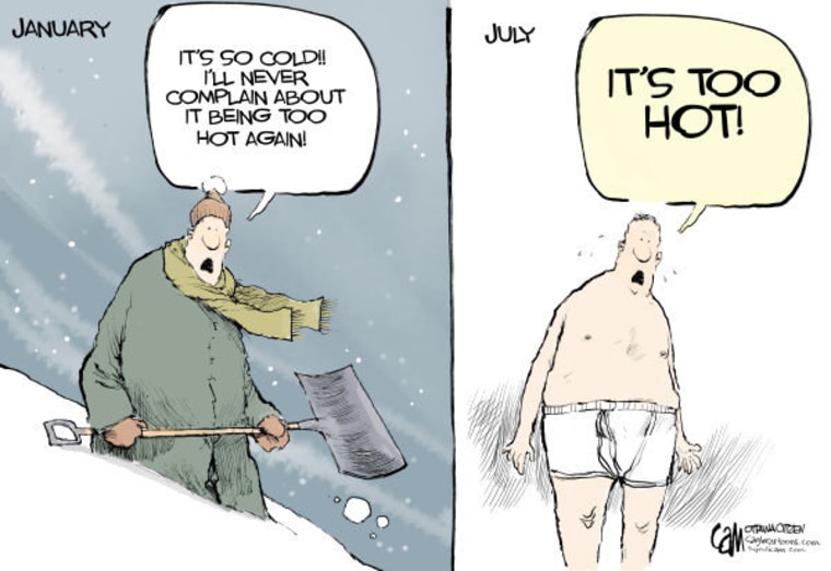 July was a scorcher, even for cartoonists