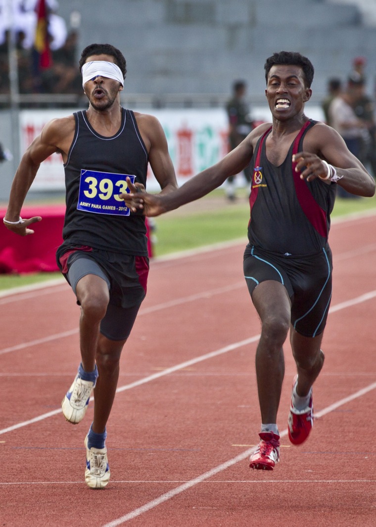 Sri Lankan army holds athletic competition for disabled officers