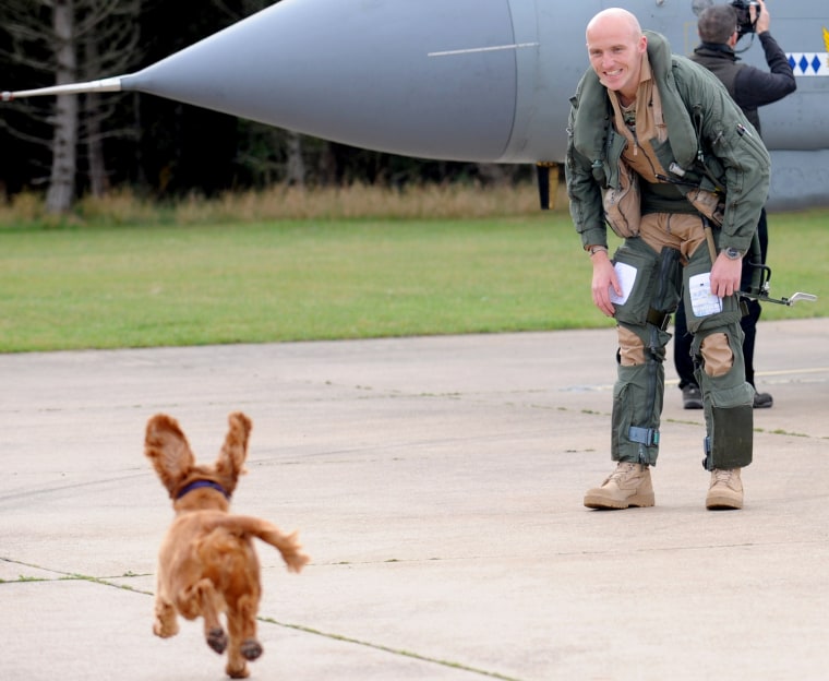 Bow WOW! Airman gets tail-wagging welcome home