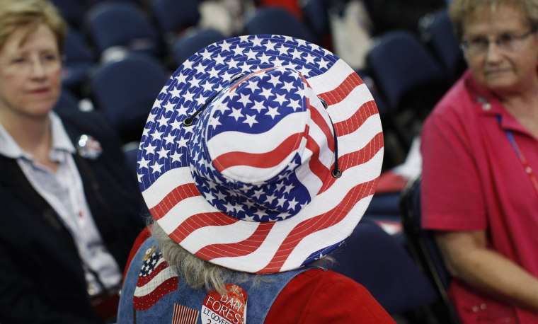 Stars and stripes on display at the RNC
