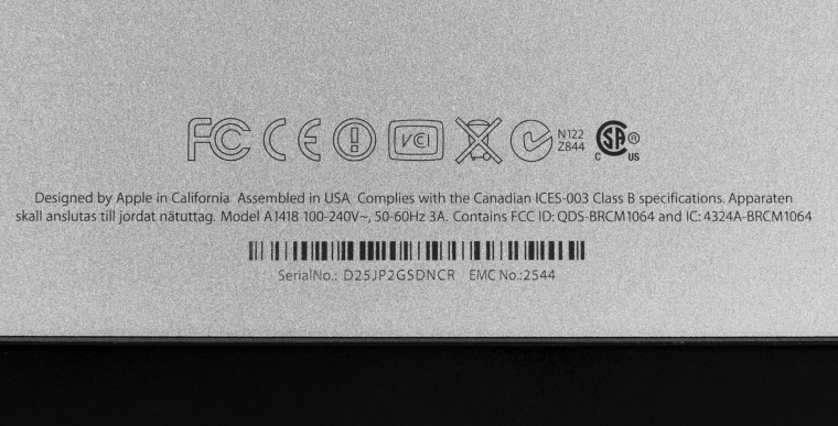 Some new iMacs labeled 'assembled in USA'