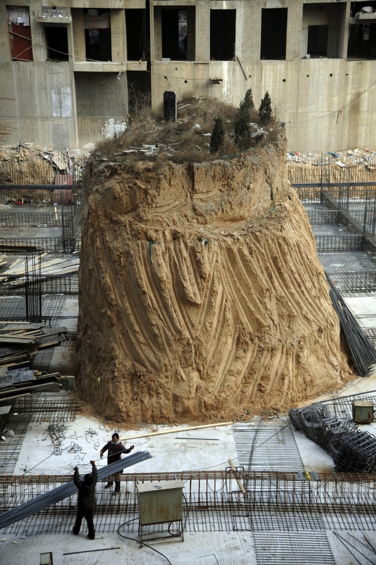 Grave interruption: Building around a tomb in China